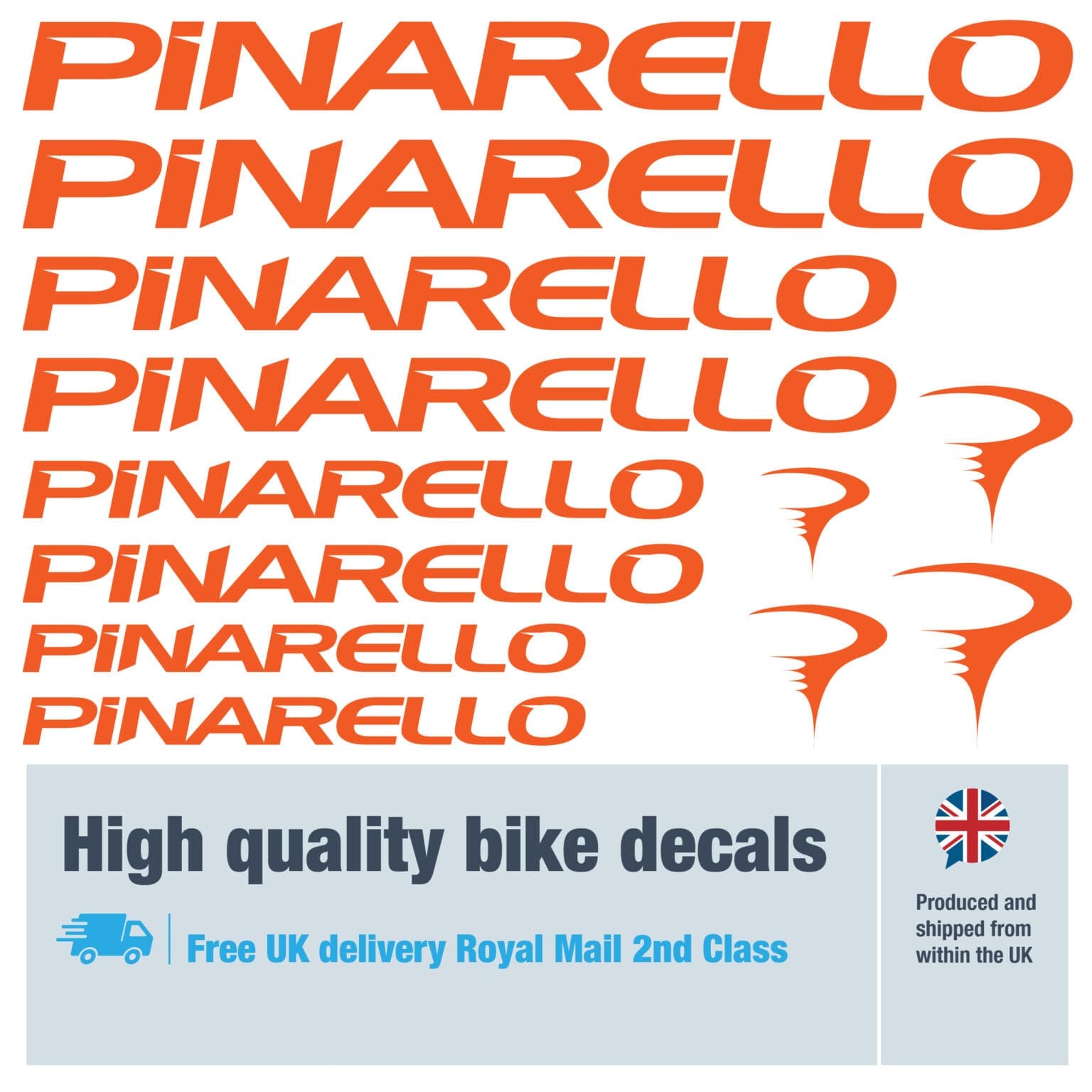 Pinarello new design bike decals c/w free bike protection (26 pack ...