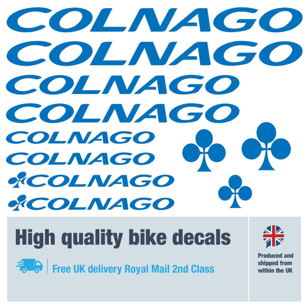 Colnago new bike labels / decals with free bike protection (26 pack ...
