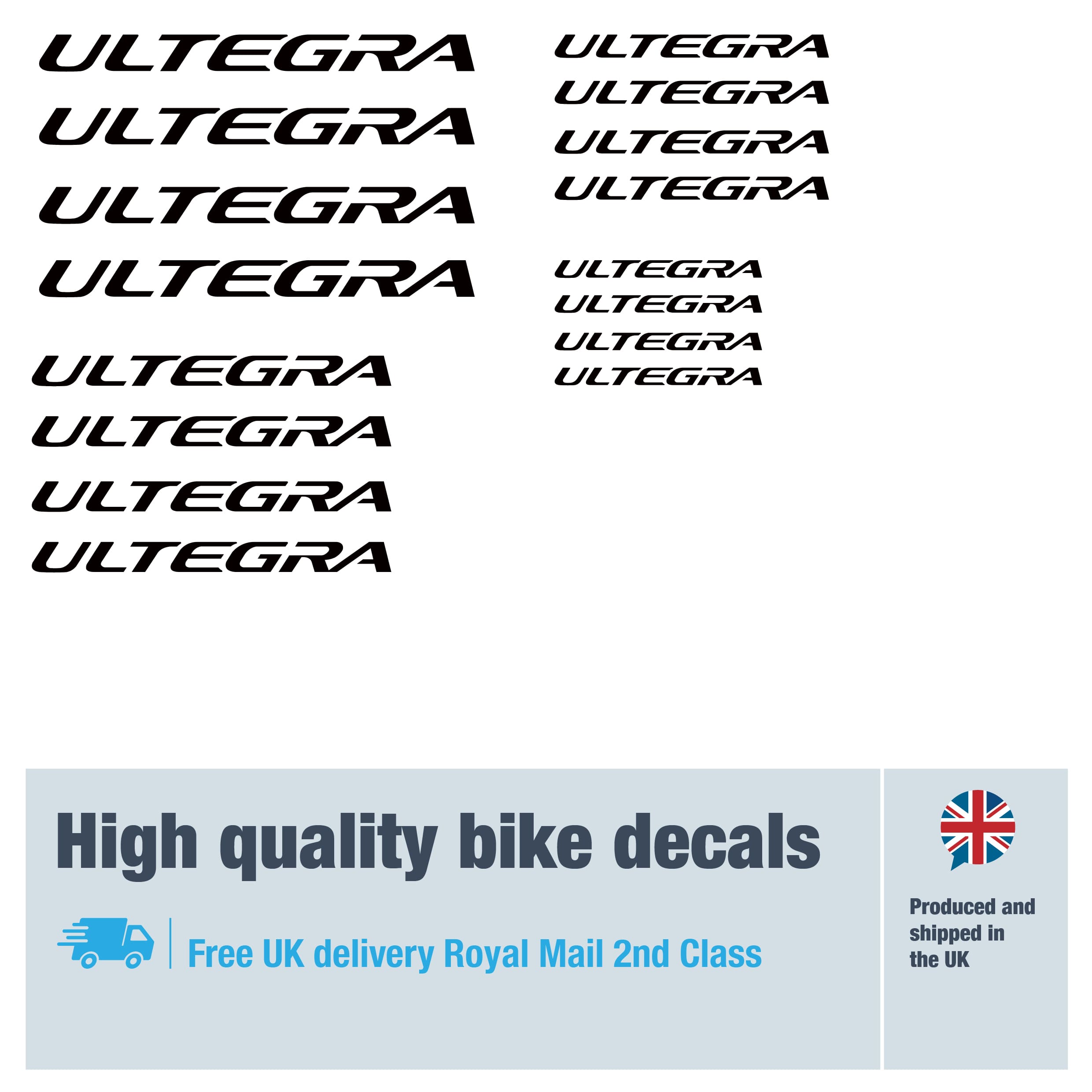 Shimano Ultegra decals labels with free bike protection (31 pack) - 20 ...